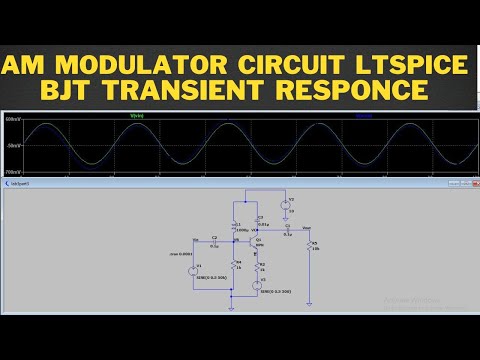 AM Modulator Circuit LTSpice -Amplitude modulation in LTspice - Modulation with BJT transistor
