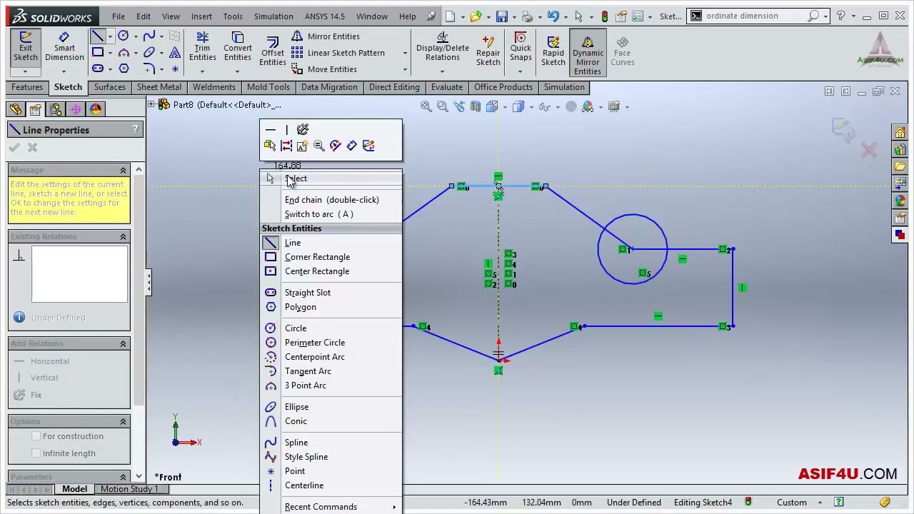 Dynamic mirror entities Tool From SolidWorks 2014