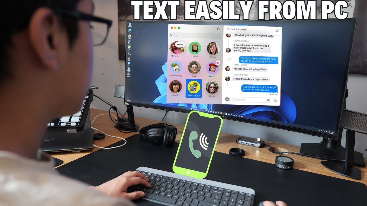 Easily send text messages from your computer.