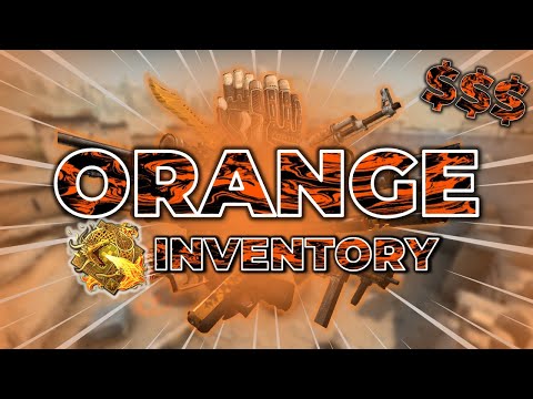 The ULTIMATE Orange Themed Inventory! (CSGO Skins, Gloves & Knives!)
