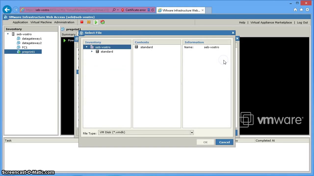 Setting up a Pdf Plus virtual machine on VMware Server