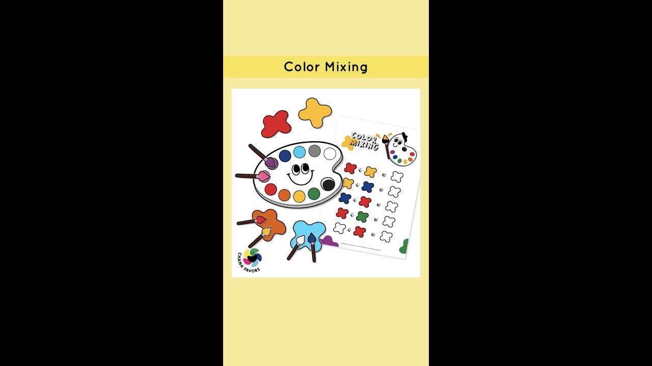 Color Mixing Printable #chanafavors