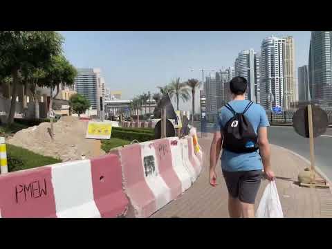 Walking Tour Dubai Marina | 4K Walk Dubai Marina