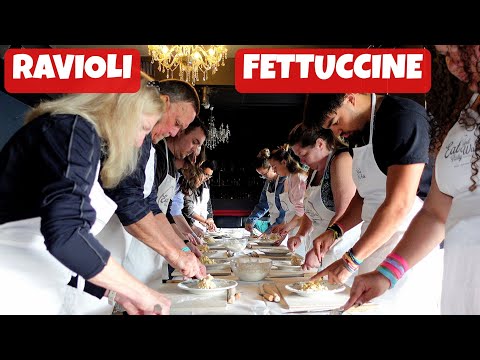 Turned Into Chefs for a Day: Making Ravioli & Fettuccine in an Italian Cooking Class 🇮🇹