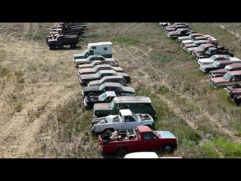 South Farm Fly Around Dielman Collection- Montana Barn Find!