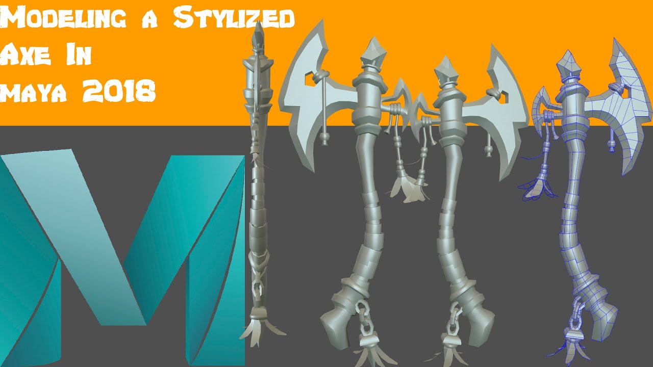 Modeling a Stylized Axe In Maya 2018