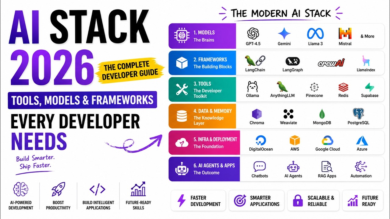 AI Stack 2026: Tools, Models & Frameworks Every Developer Must Know