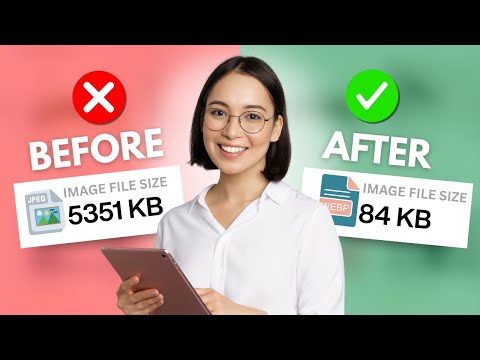 Compress and convert JPEG to WebP: Reduce image size without losing quality