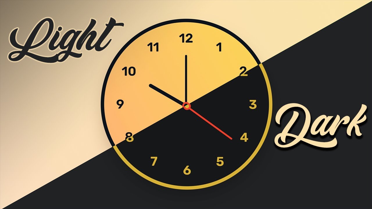 Dark Mode Analog Clock | Build with JavaScript, HTML & CSS