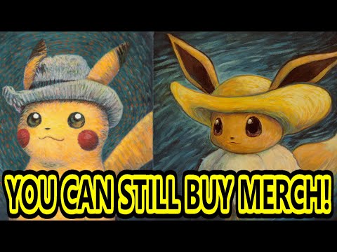 Some Pokemon x Van Gogh Museum Merch Still Available + Pikachu with Grey Felt Hat Returns