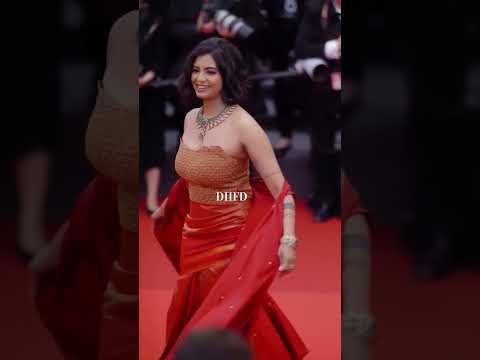 Disha Madan dazzled at Cannes 2025 in a 70-year-old pure zari Kanchivaram saree #saree #silk #cannes