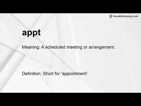 appt Meaning