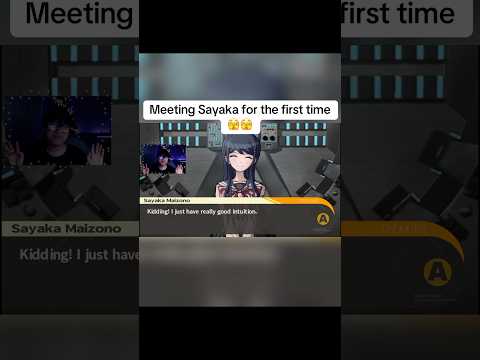 Meeting Sayaka in Danganronpa #videogame #anime #danganronpa #gaming