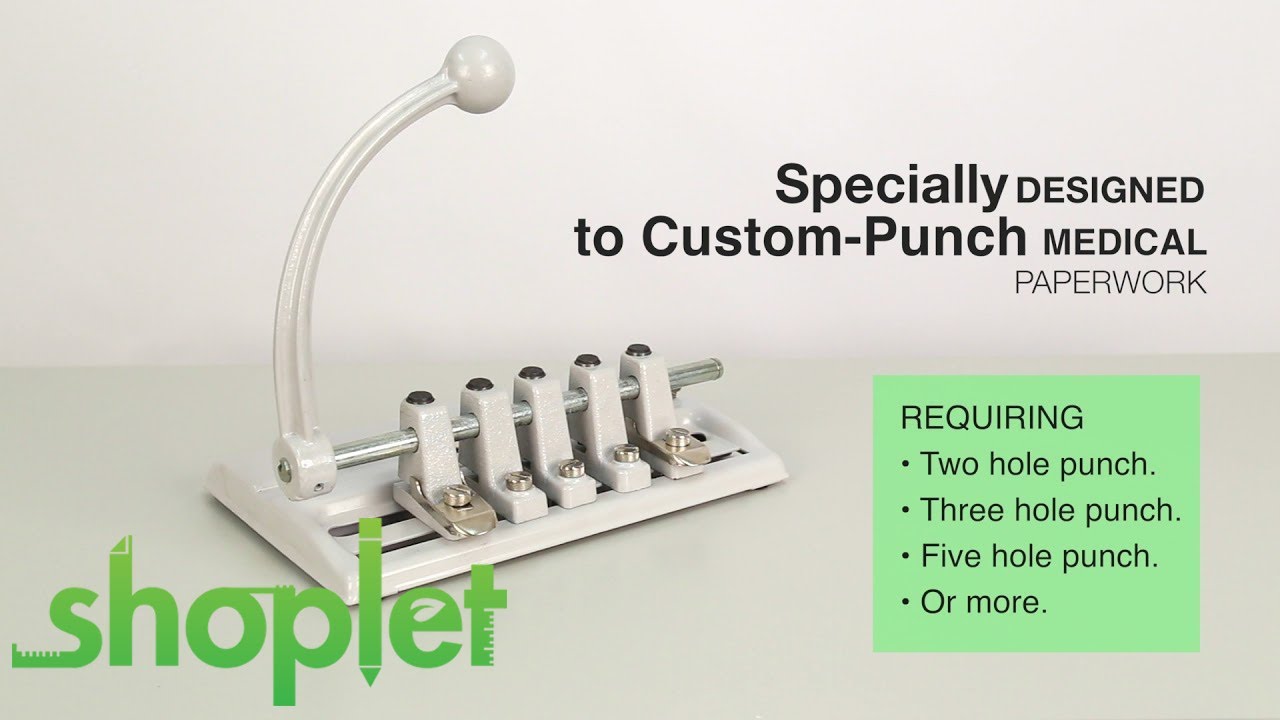 Master Products Adjustable 5-hole Punch - MAT525M - Shoplet.com
