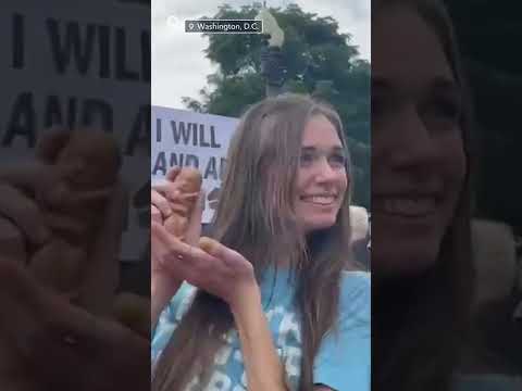 Anti-Abortion Protesters Cheer Roe v. Wade Ruling at Supreme Court