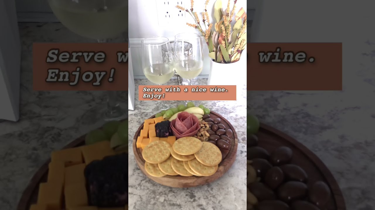 How to Make a Cheese Board for Two | Charcuterie #shorts