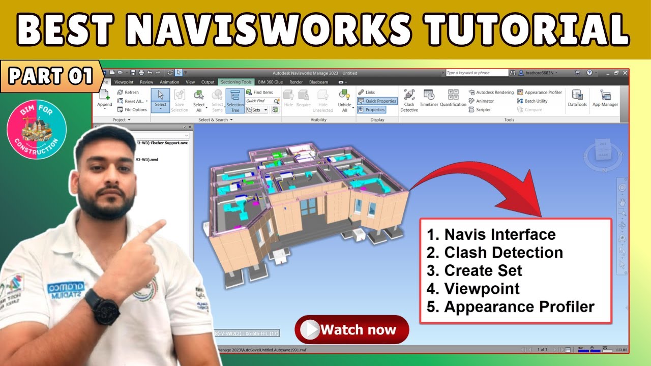#01 Navisworks Full Tutorial: From Basics to Clash & Scheduling Tools!