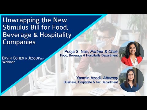 Unwrapping the New Stimulus Bill for Food, Beverage & Hospitality Companies