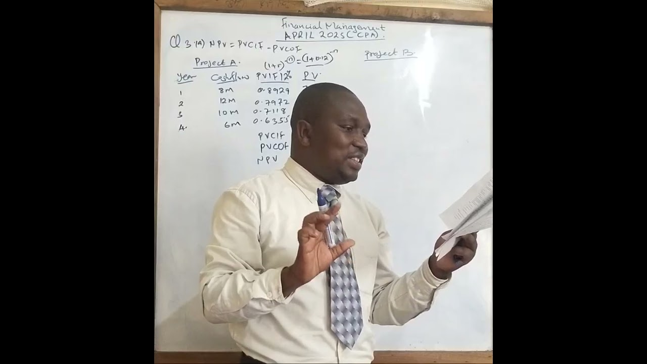 Financial Management Revision (April 2025 Exams. Part 2)