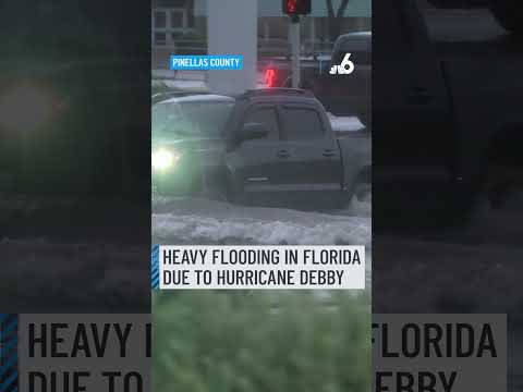 Hurricane Debby makes landfall in Florida causing heavy flooding