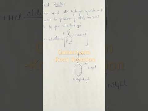 Gattermann-Koch reaction # chemistry #