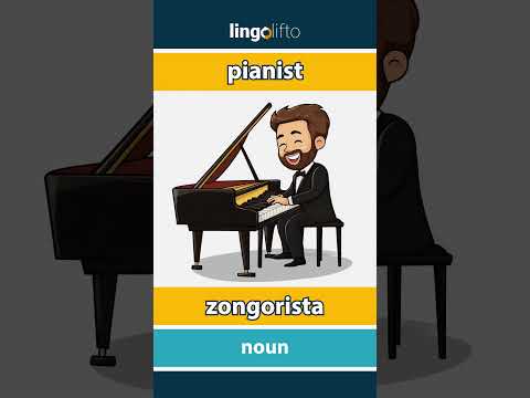 🇬🇧🇭🇺 pianist - zongorista : learn English : tanuljunk angolul : vocabulary builder