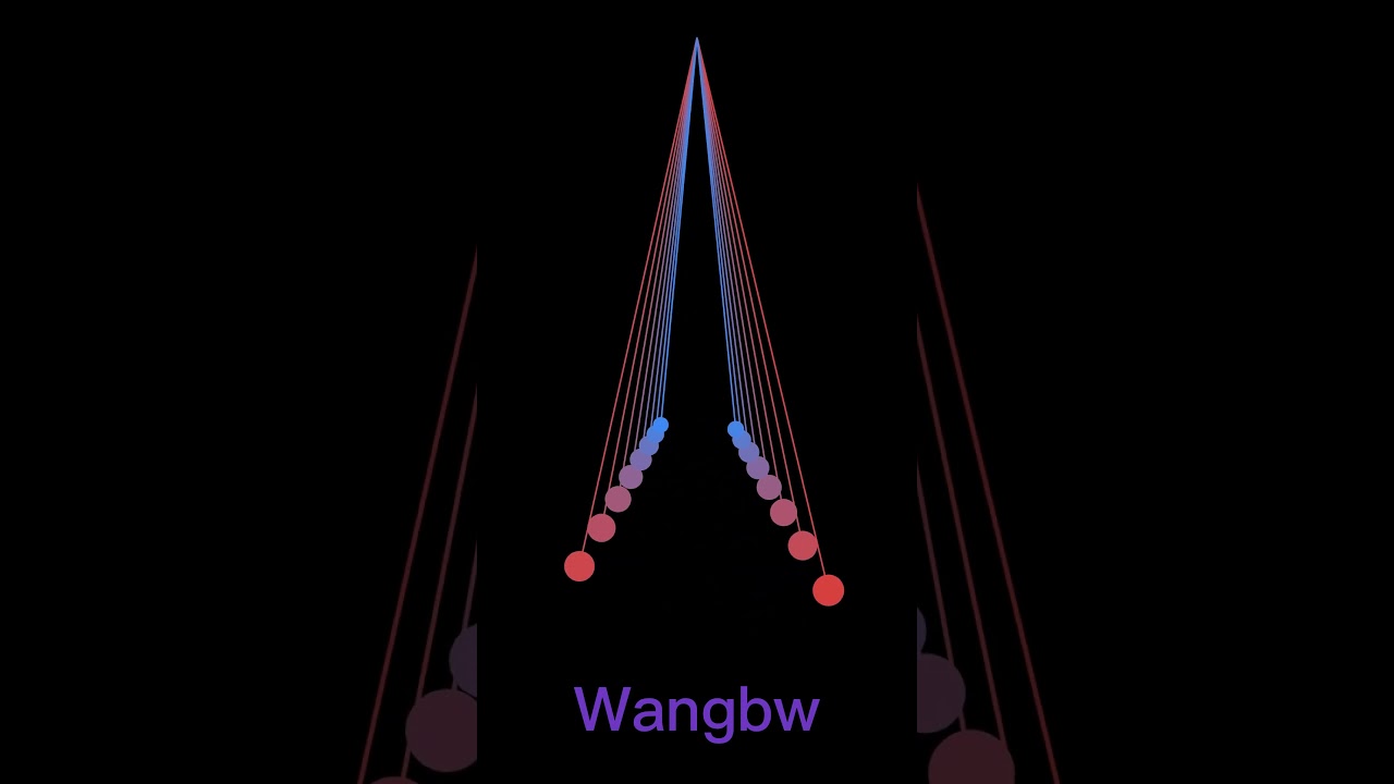 Beautiful Pendulum Wave - Short Version #pendulum