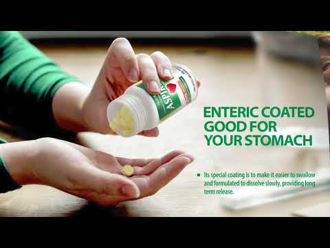 HealthA2Z Aspirin 81mg Low Strength, Enteric Coated