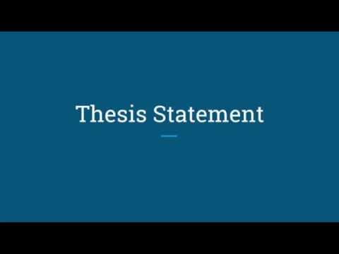 Worked Example Thesis Statements