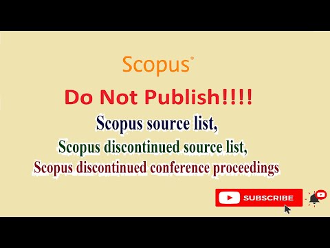 Scopus source list, discontinued sources list, discontinued conference proceedings April-2021