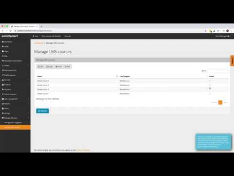 Sync a course from Moodle to enrolmart