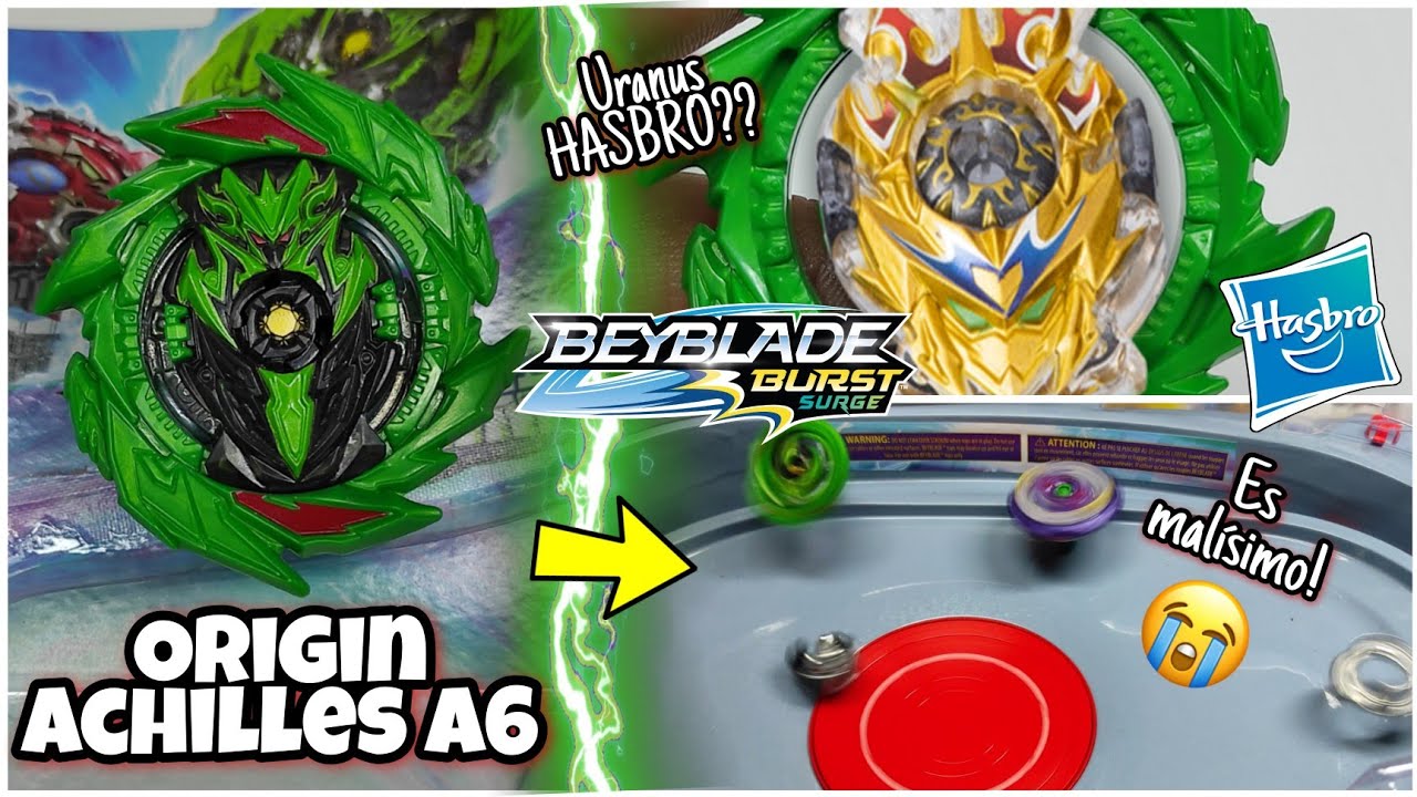 *ORIGIN ACHILLES A6* ⚠️El First Uranus HASBRO?!😳 | Beyblade Burst Surge Unboxing en Español