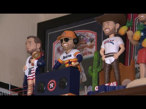Astros fan collects nearly every Astros bobblehead ever made