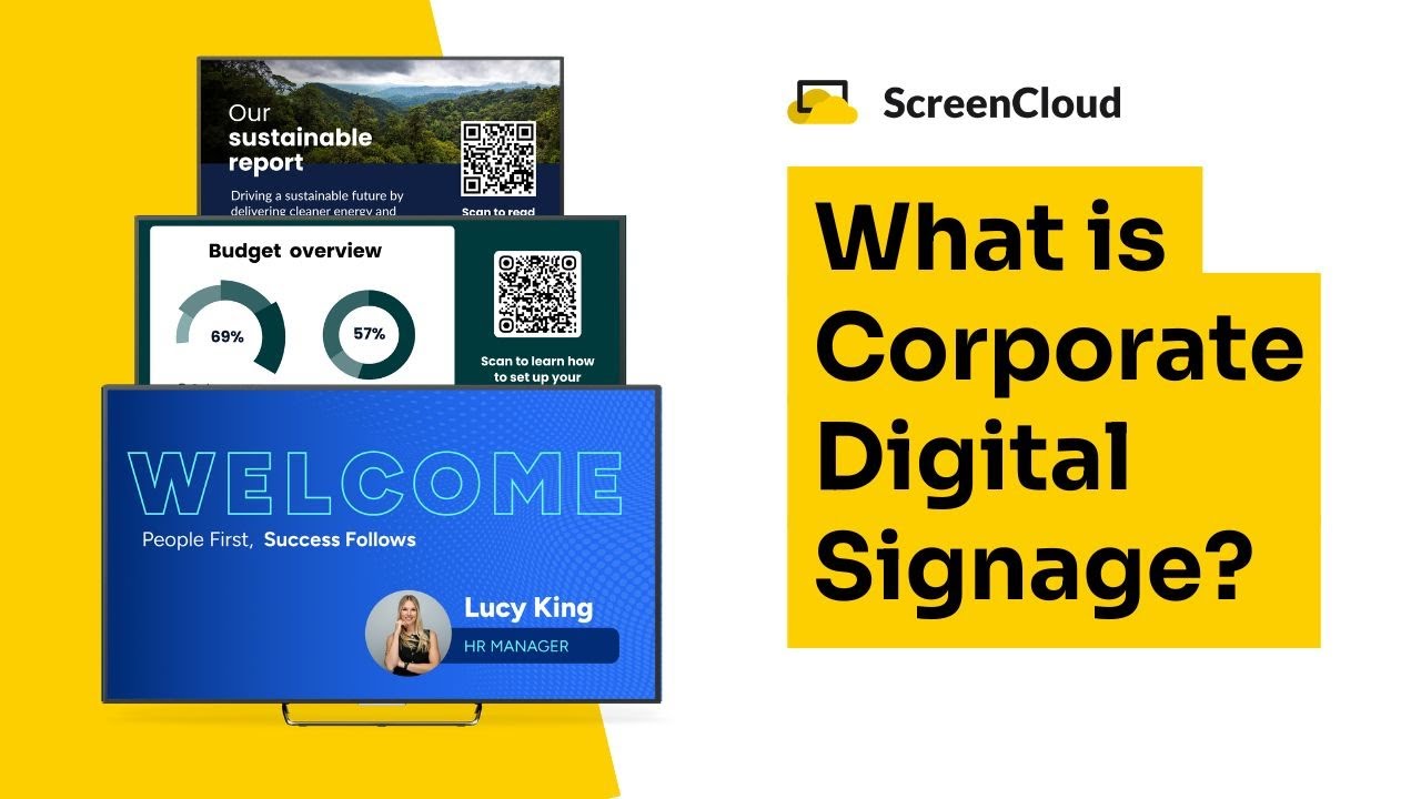 How Corporate Digital Signage Can Improve the Modern Workplace