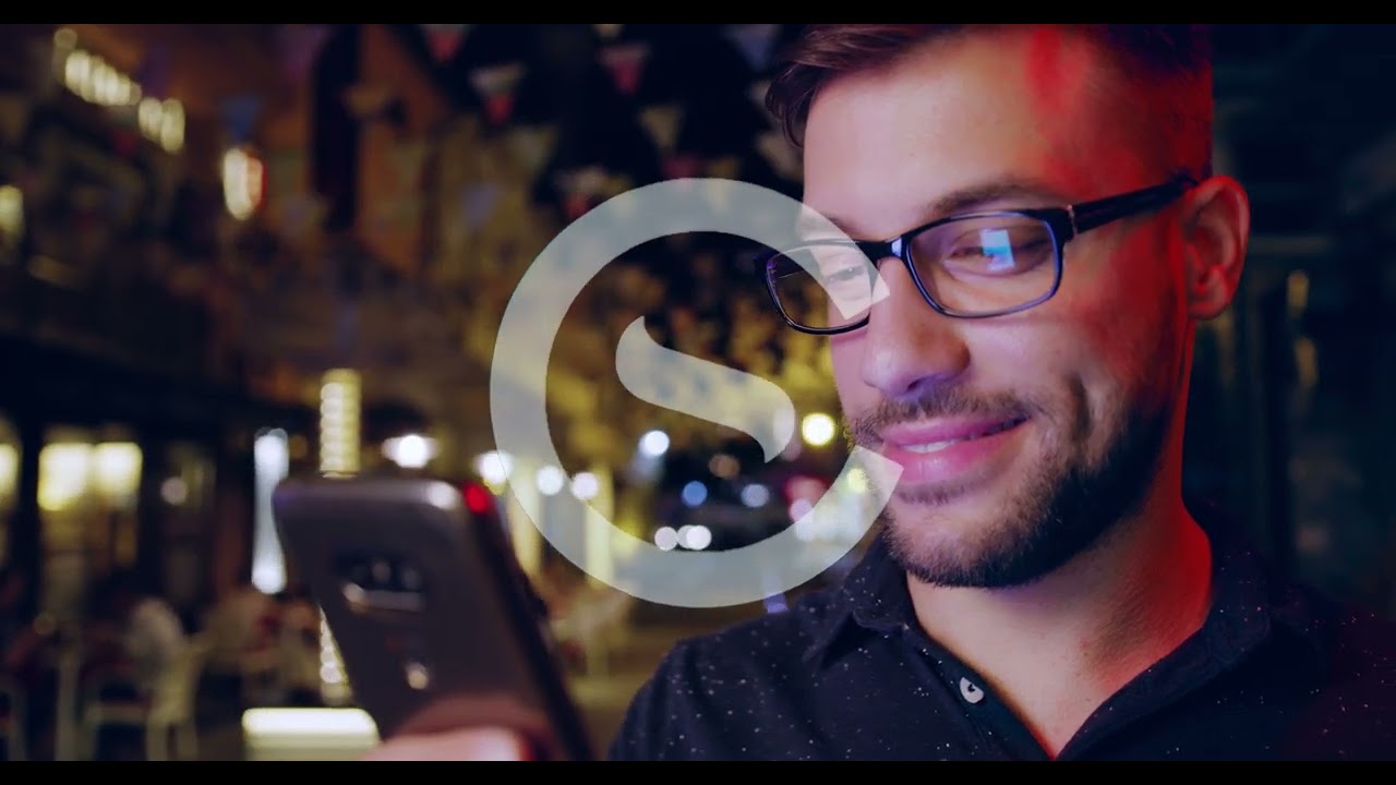 Handsome Young Man Using Biometric Facial Recognition Face Detection Face Match 3D Scanning ID