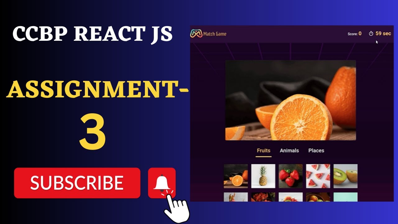 Match Game | Assignment 3 | REACT JS | NxtWave | CCBP 4.0