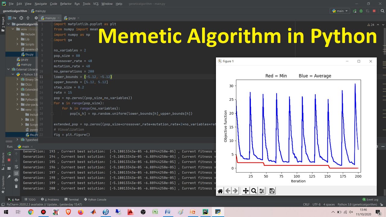 Memetic Algorithm in Python