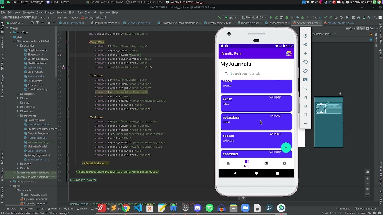 MENTIS REM | HACKFIT 2021 | MLH HACKATHON
