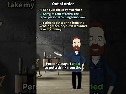 "Out of order": What does it mean in English? [ ForB English Lesson ] #shorts