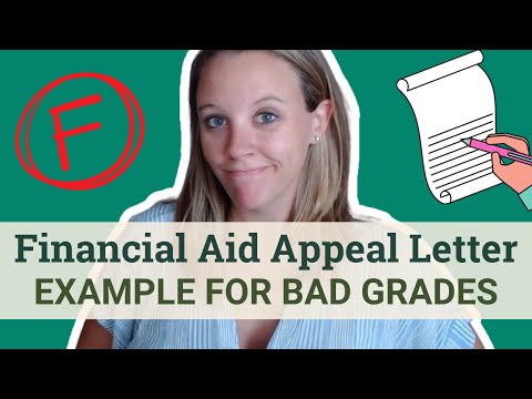 Financial Aid Appeal Letter Example for Bad Grades