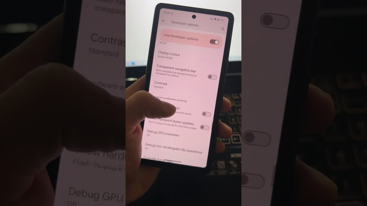 Transparent Navigation Bar in Android 14