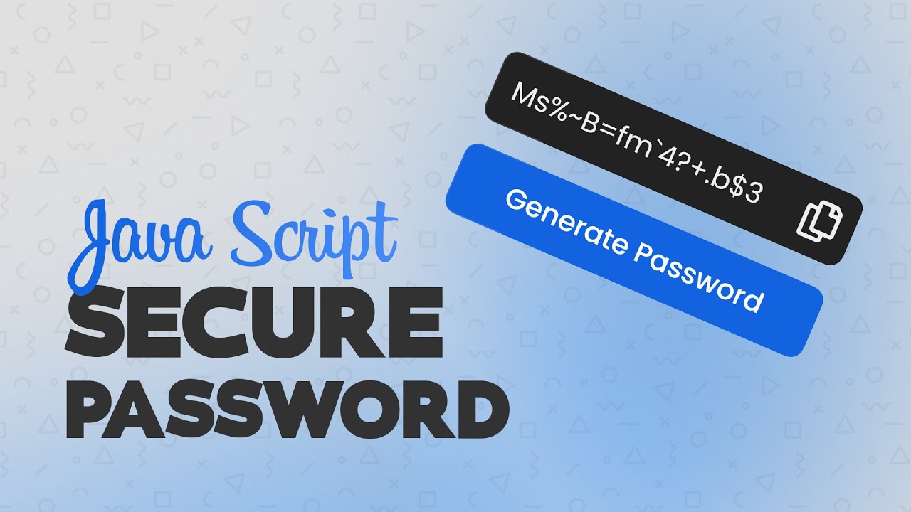 Random Password Generator in JavaScript