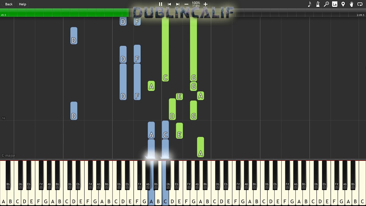 Splatoon - Tide Goes Out Theme Piano Tutorial Synthesia