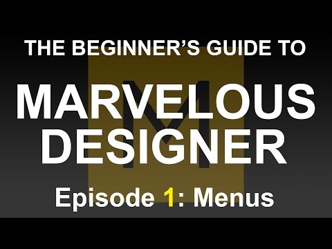 Beginner's Guide to Marvelous Designer - Episode 1 Menus