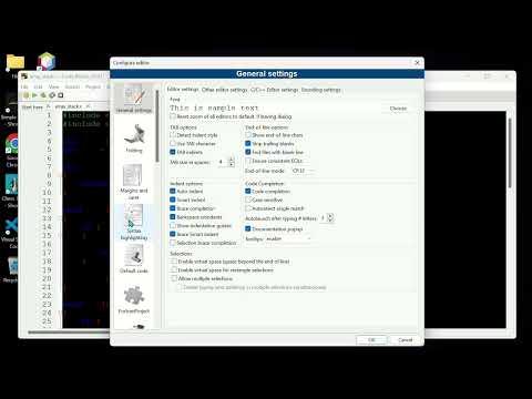 Background color change in Code Blocks | Dark BackGround | CodeBlocks | Windows 11