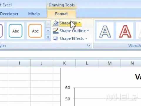 How to remove a fill effect from WordArt in a spreadsheet