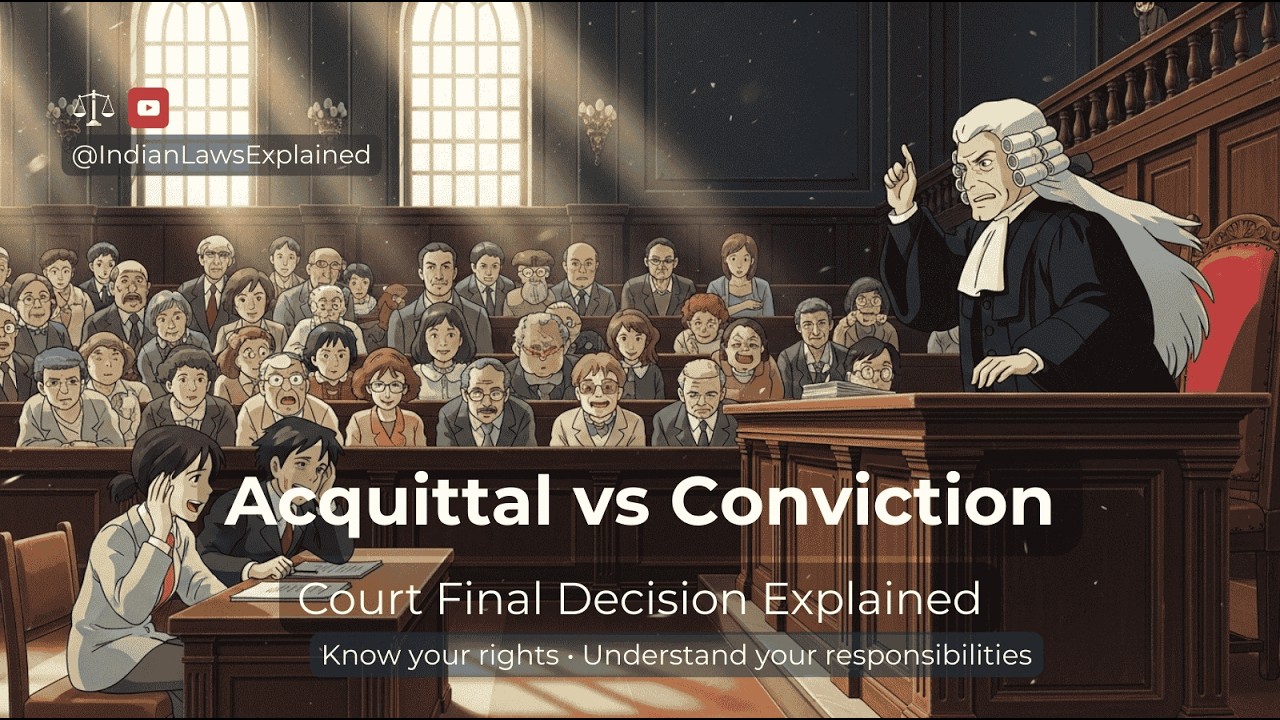 Difference Between Acquittal and Conviction | Criminal Court Decisions Explained IndianLawsExplained