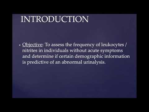 Abnormal Urinalysis Results in Asymptomatic Individuals are Common