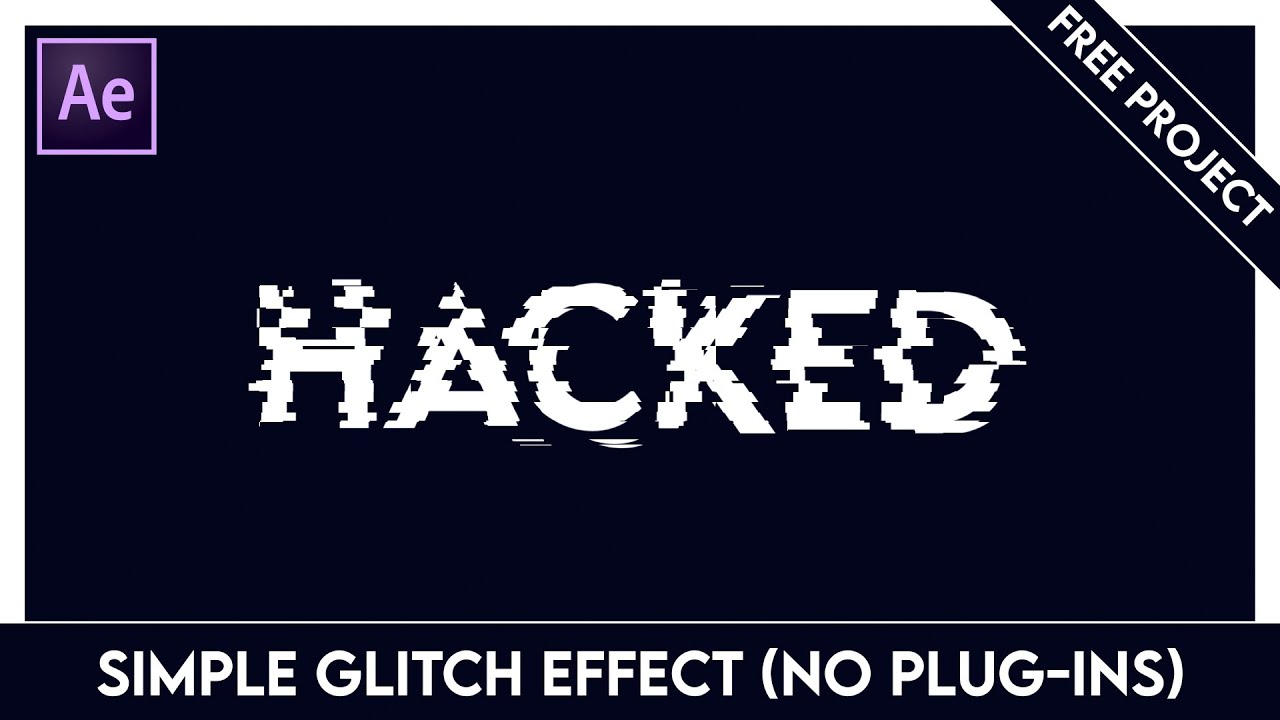 ✅Simple Glitch Effect in After Effects - After Effects Tutorial - No Third-Party Plugin Required