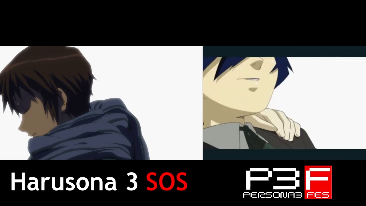 Harusona 3 SOS/Persona 3 FES Opening Comparison